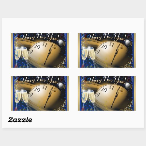 Happy New Year Sticker | Zazzle