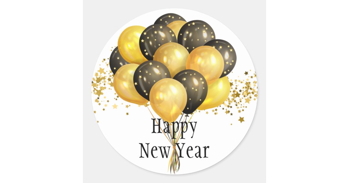 Happy New Year Stickers | Zazzle