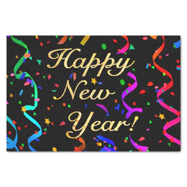 "Happy New Year!" Tissue Paper | Zazzle