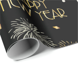 Happy New Year Wrapping Paper | Zazzle
