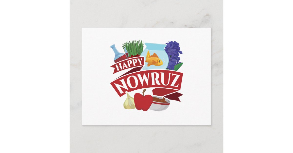 Happy Nowruz Persian New Year Holiday Postcard | Zazzle