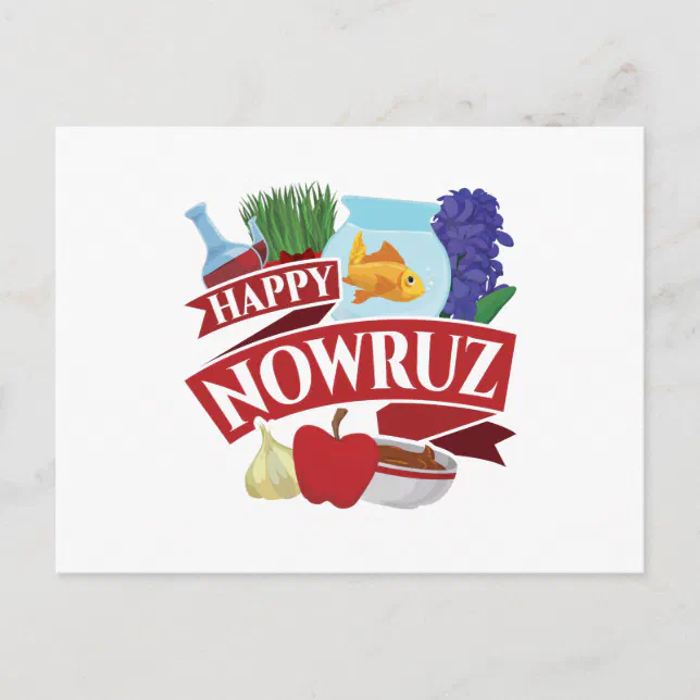 Happy Nowruz Persian New Year Holiday Postcard | Zazzle