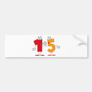 Number 15 Stickers | Zazzle