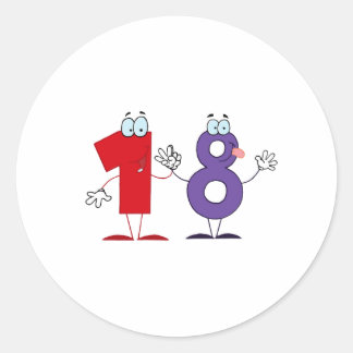 299+ Number 18 Stickers and Number 18 Sticker Designs | Zazzle
