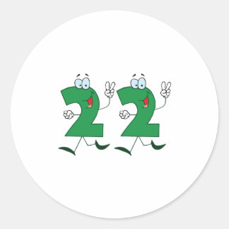 Number 22 Stickers | Zazzle