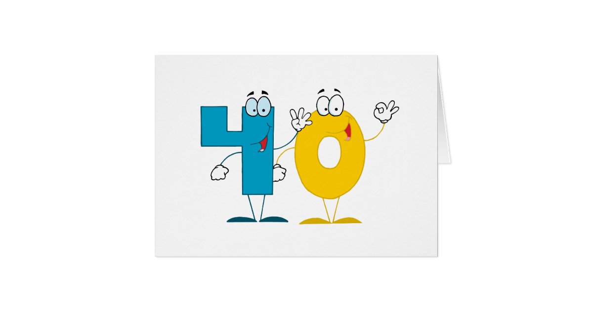 Happy Number 40 | Zazzle