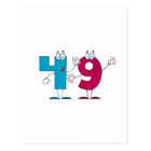 49th year old birthday design postcard | Zazzle.com
