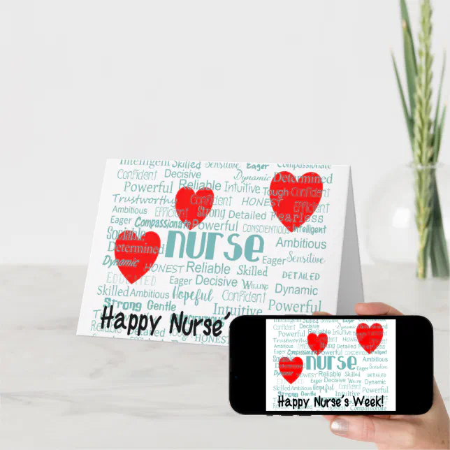 Happy Nurse Week Greeting Card | Zazzle
