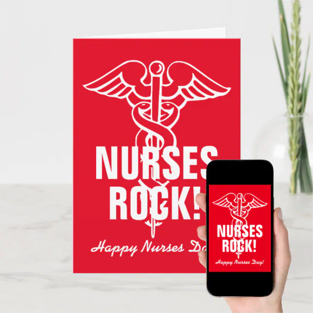 Happy Nurses Day greeting card for nursing week | Zazzle