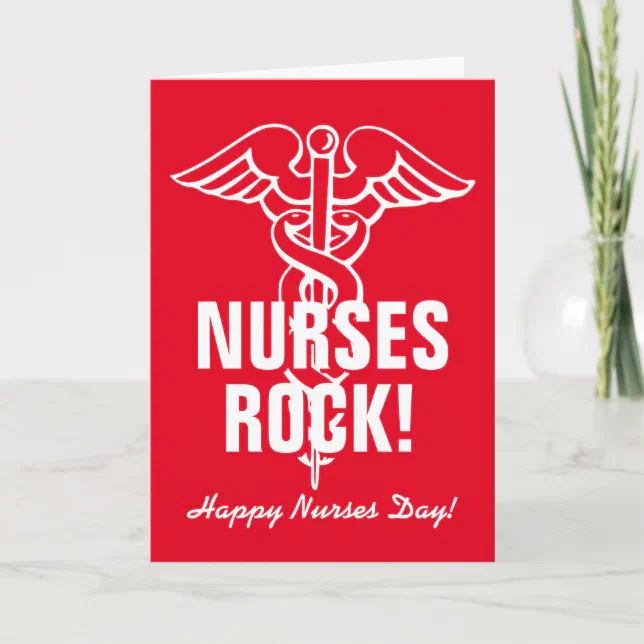 Happy Nurses Day greeting card for nursing week | Zazzle