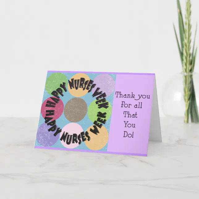 Happy Nurses Week Card | Zazzle