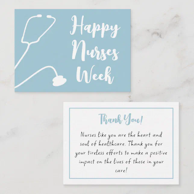 Happy Nurses Week Nurse Appreciation Note Card | Zazzle