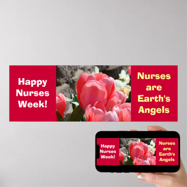 Happy Nurses Week! posters Personalize Angels | Zazzle