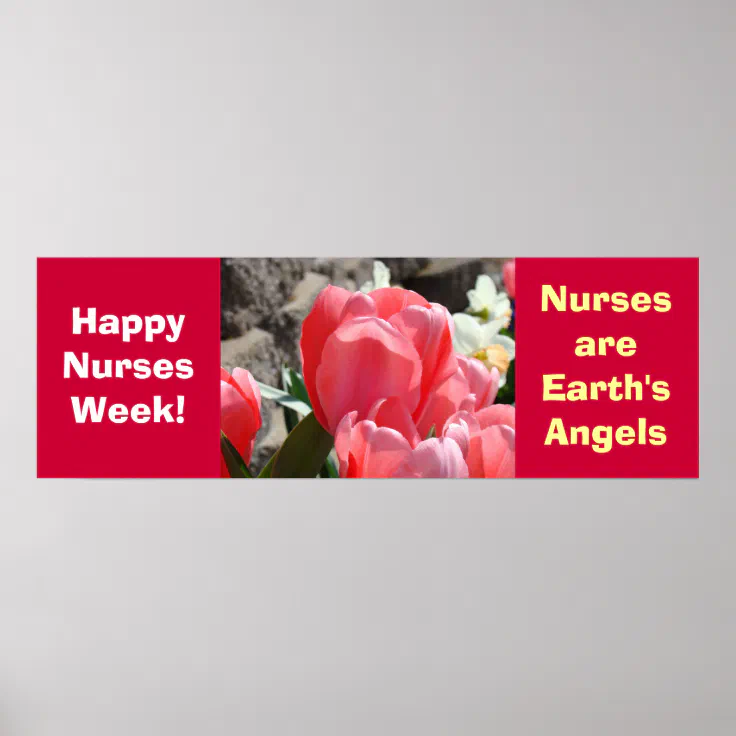 Happy Nurses Week! posters Personalize Angels | Zazzle