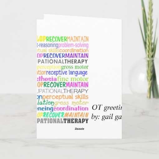 Happy Occupational Therapy Month Appreciaton Cards | Zazzle