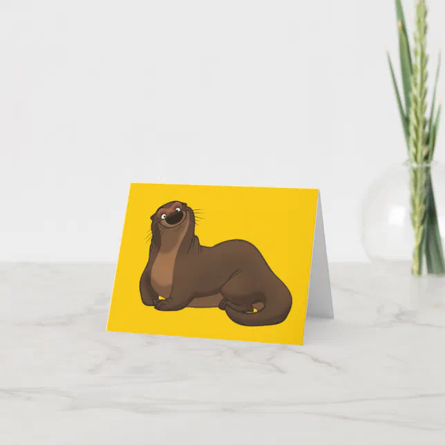 Happy Otter Cards | Zazzle