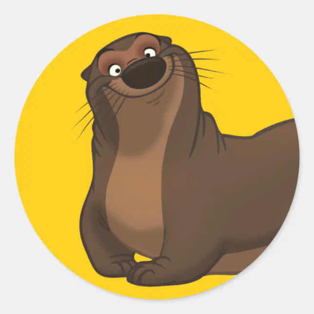 Happy Otter Stickers | Zazzle