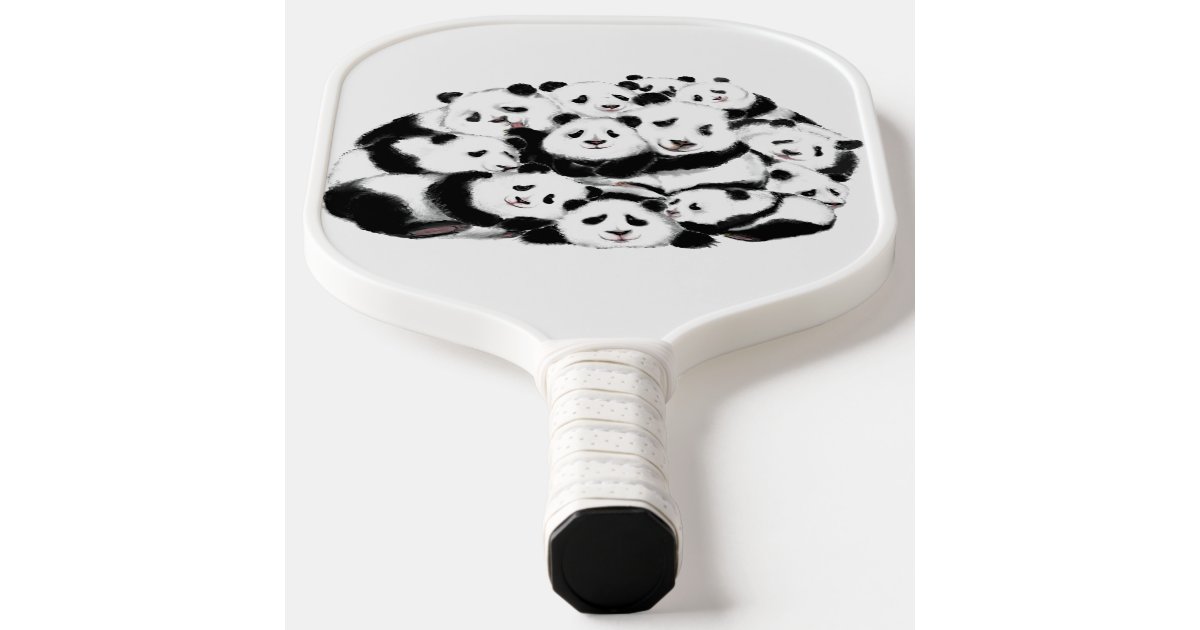 Happy Pandas Family Love Hugs Pickleball Paddle | Zazzle