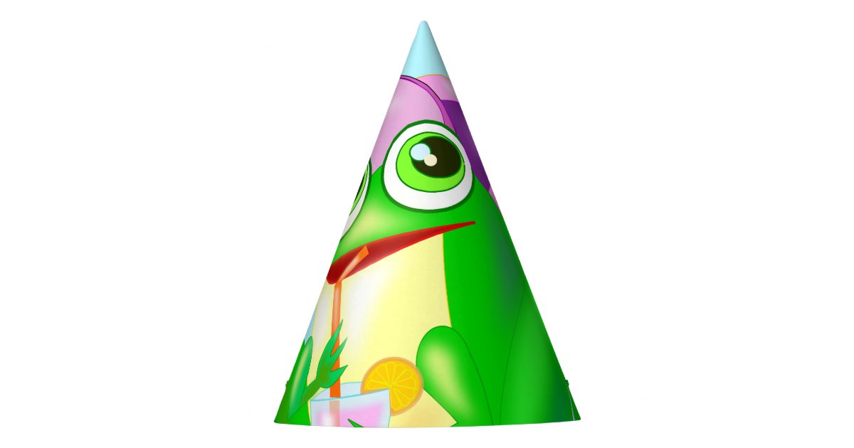 Happy Party Frog Party Hat | Zazzle