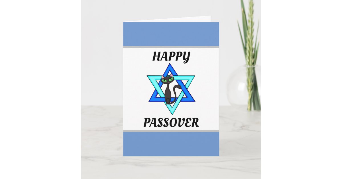Happy Passover Cats Card | Zazzle