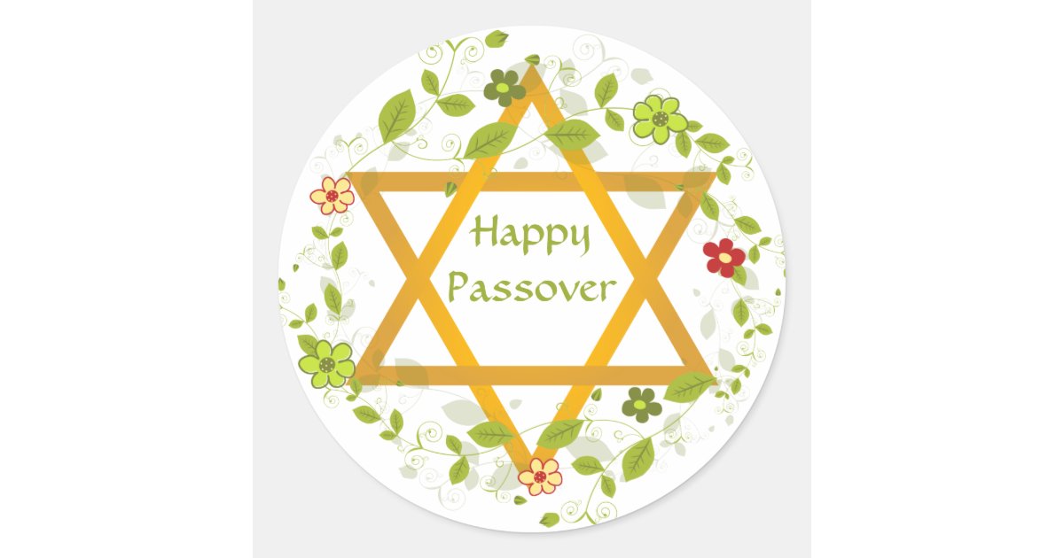 Happy Passover Magen David Sticker | Zazzle