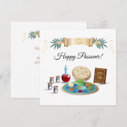Happy Passover Spring Pesach Seder Holiday Card | Zazzle