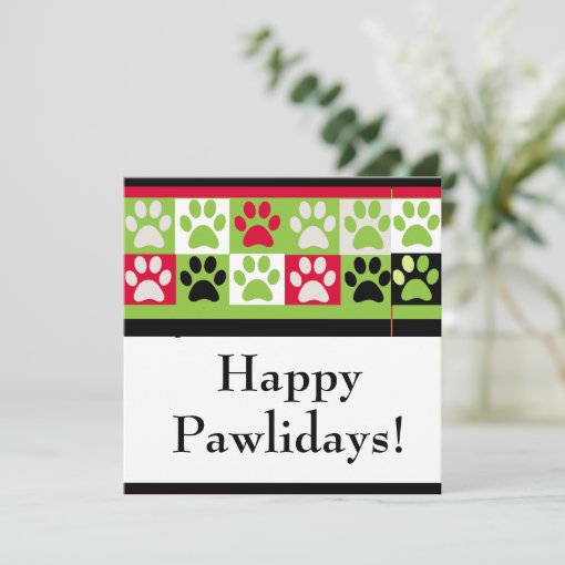 Happy Pawlidays Card | Zazzle