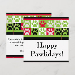 Happy Pawlidays Card | Zazzle