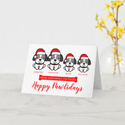 Happy Pawlidays Card | Zazzle