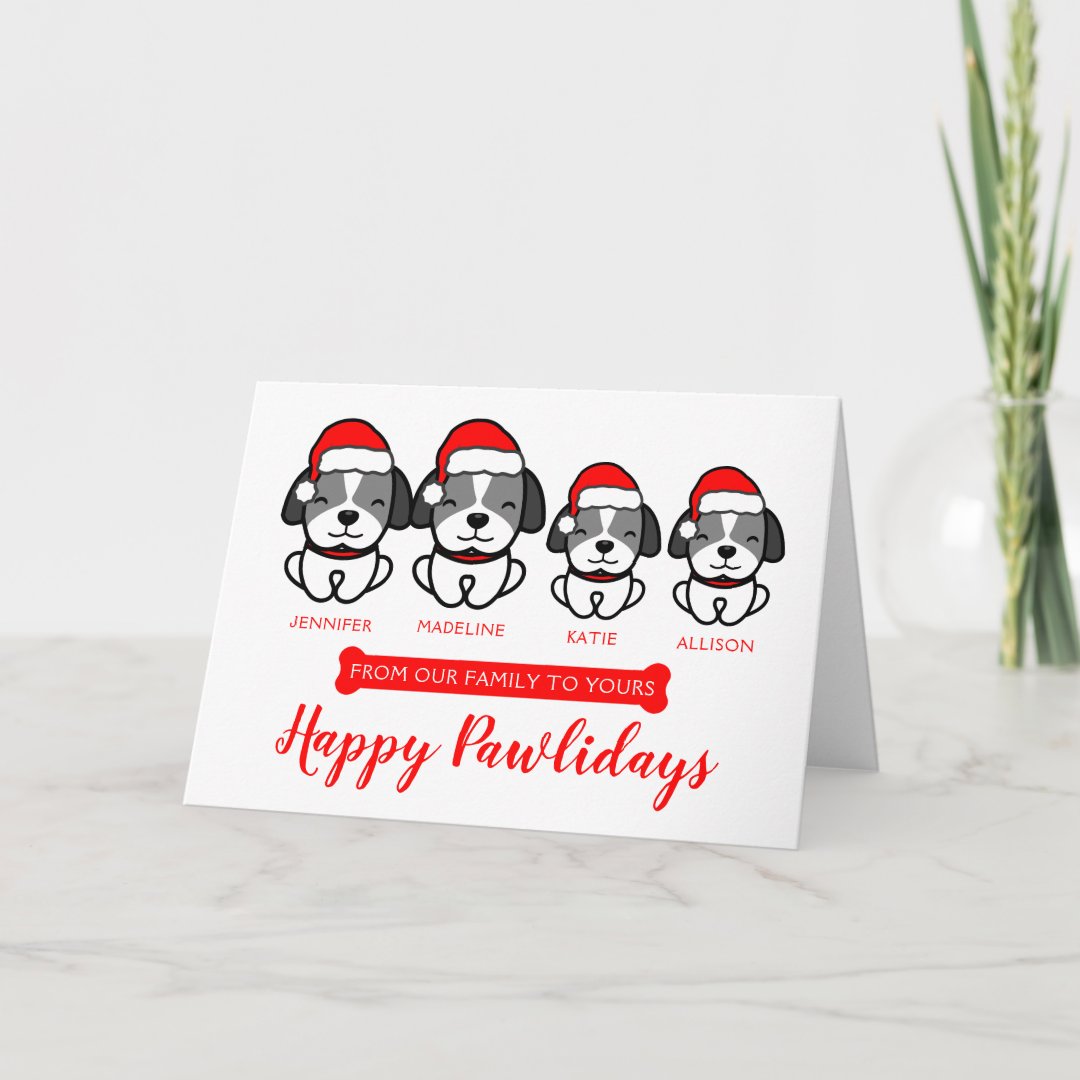 Happy Pawlidays Card | Zazzle