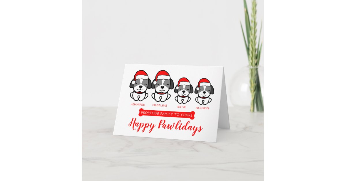 Happy Pawlidays Card | Zazzle