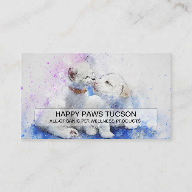 Happy Paws Custom Business Card | Zazzle