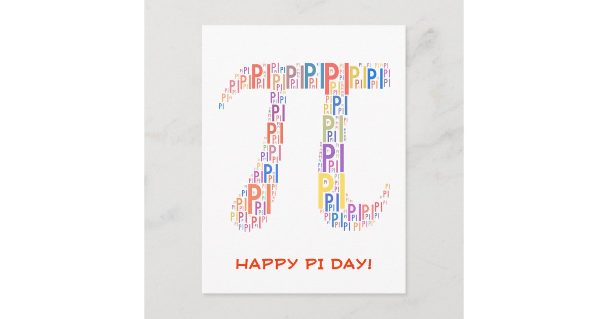 Happy Pi Day! - Greetings Postcard | Zazzle