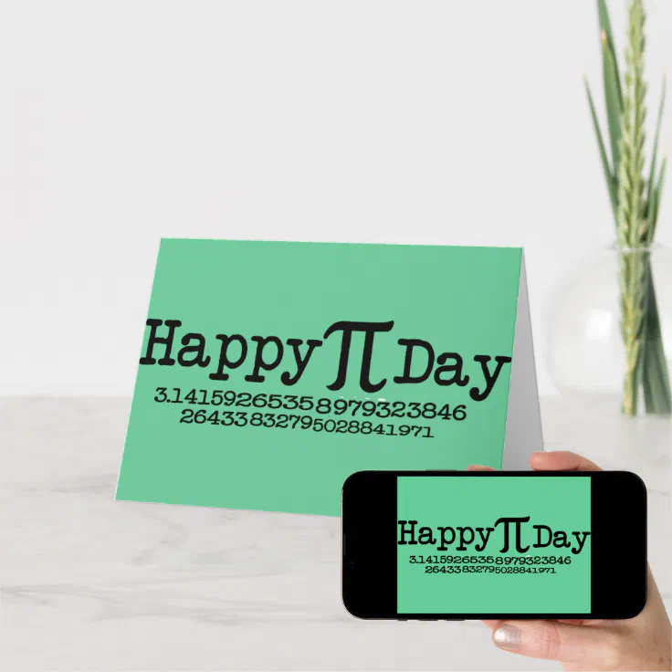 Happy Pi Day Holiday Card | Zazzle