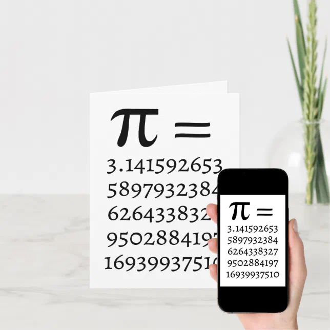 Happy Pi Day Math Lover Greeting Card | Zazzle