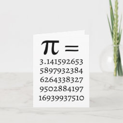 Happy Pi Day Math Lover Greeting Card | Zazzle