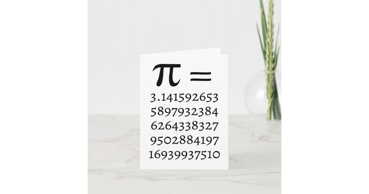 Happy Pi Day Math Lover Greeting Card | Zazzle