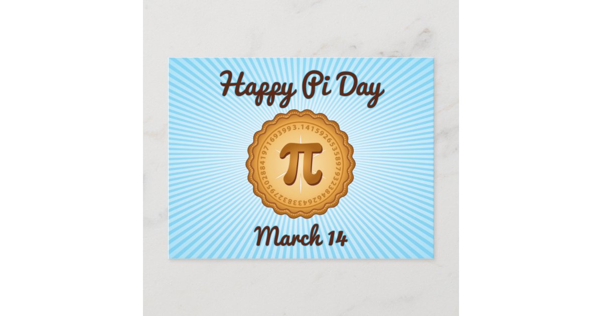 Happy Pi Day Postcard Zazzle