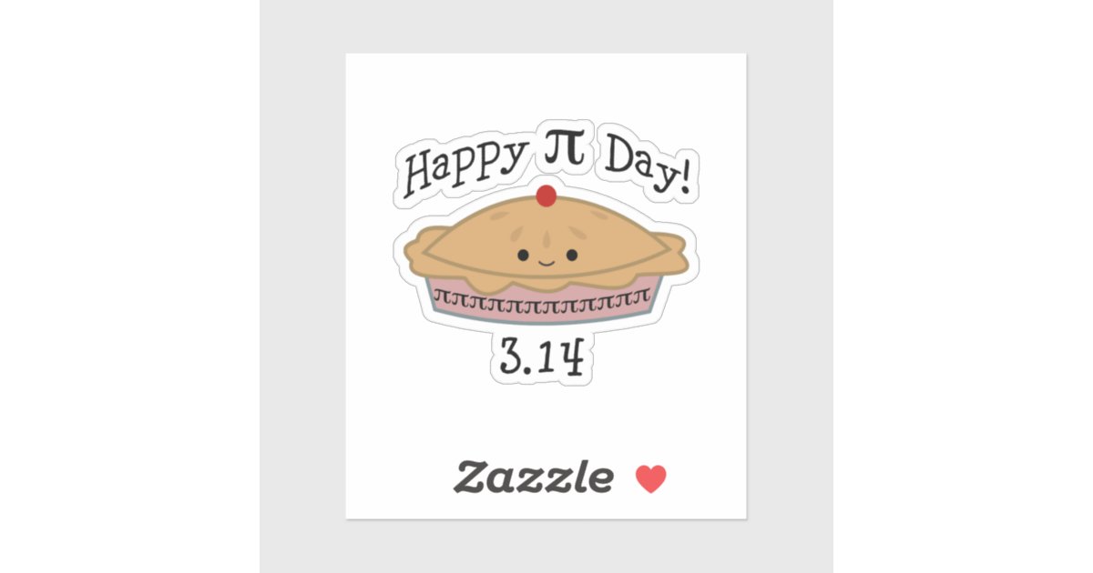 Happy Pi Day Sticker | Zazzle