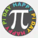 Happy Pi Day Stickers Bright Colors | Zazzle