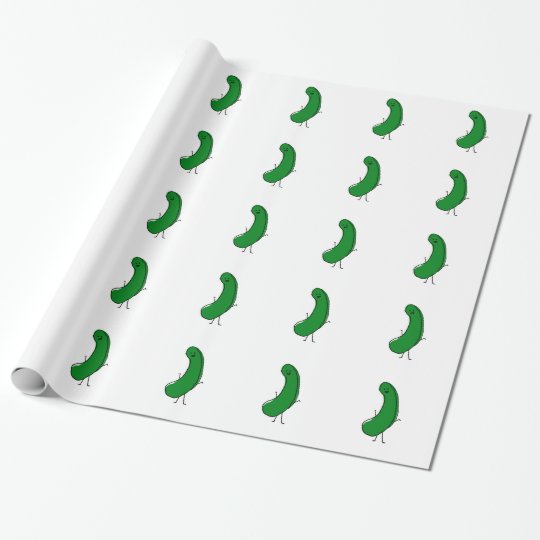 Happy Pickle Wrapping Paper | Zazzle.com