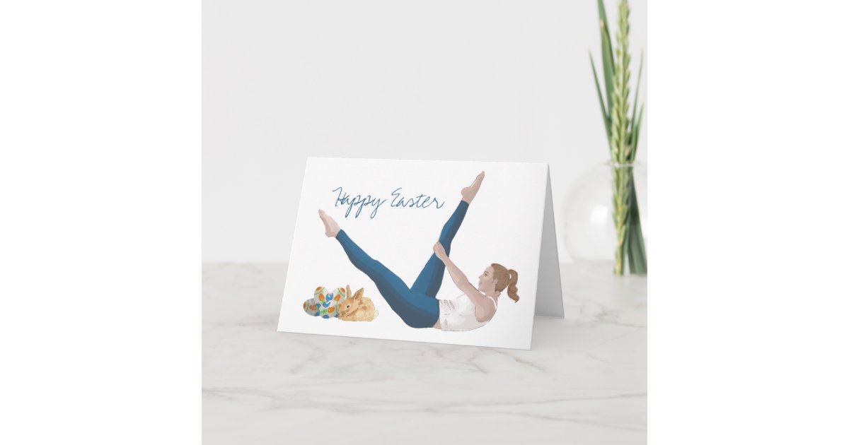 Happy Pilates Easter Card | Zazzle
