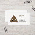 Happy Pile of Poo - Cute Poop Emoji | Funny Business Card | Zazzle