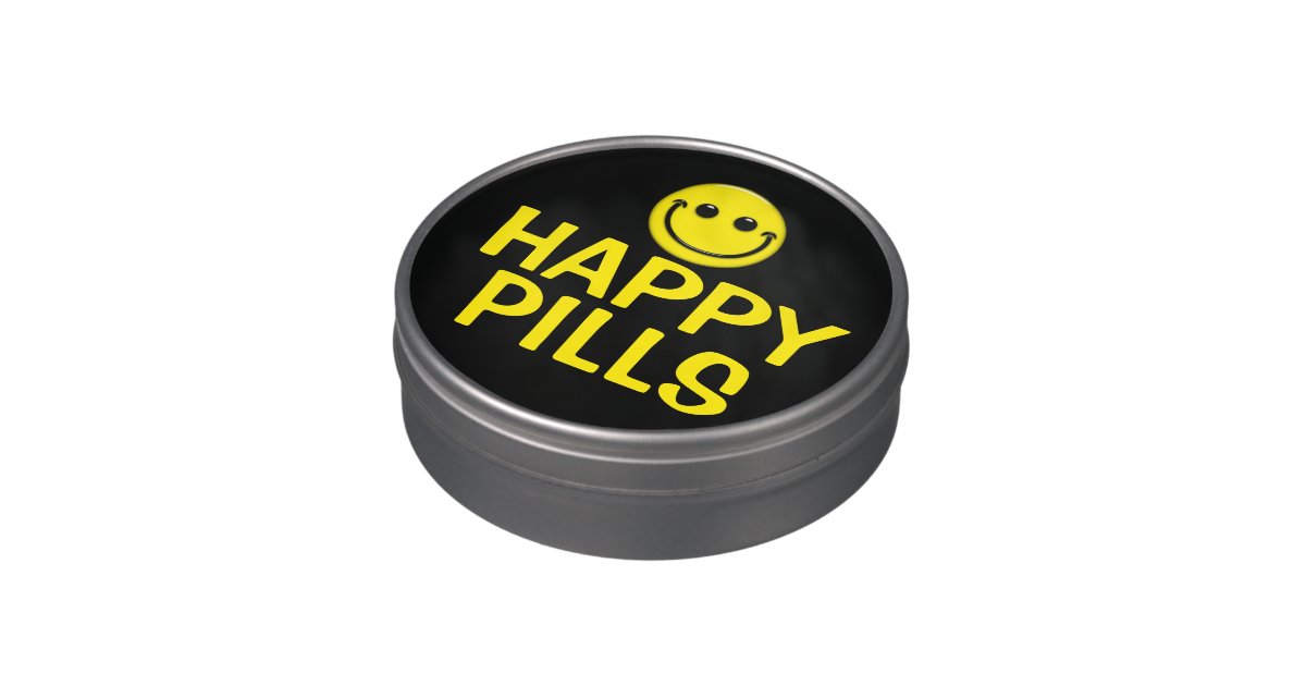 Happy Pills Jelly Belly Tin | Zazzle