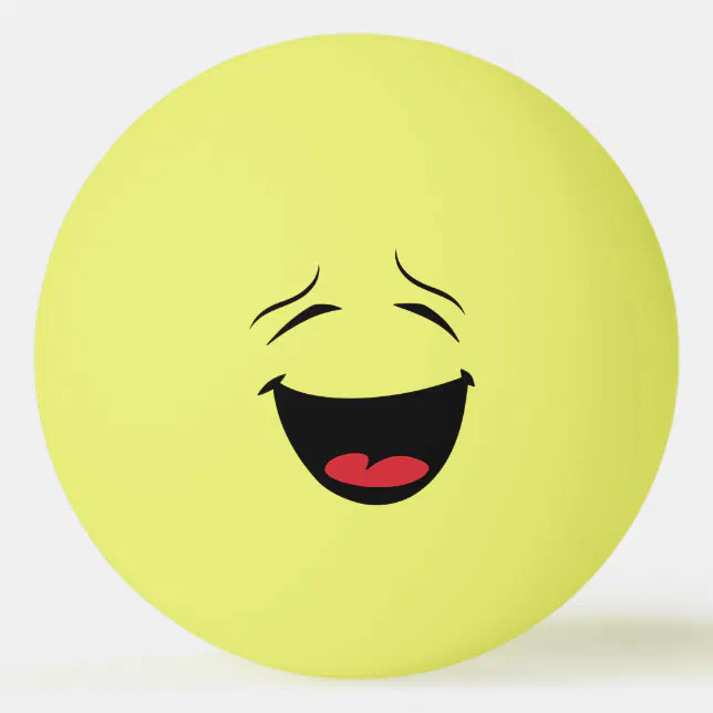 Happy Ping Pong Ball | Zazzle