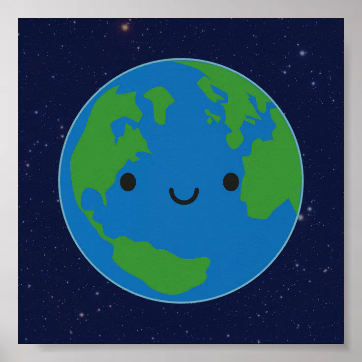 Happy Planet Earth Poster | Zazzle