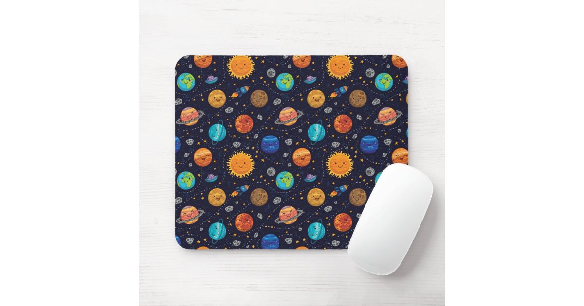 Happy Planet Mousepad | Zazzle