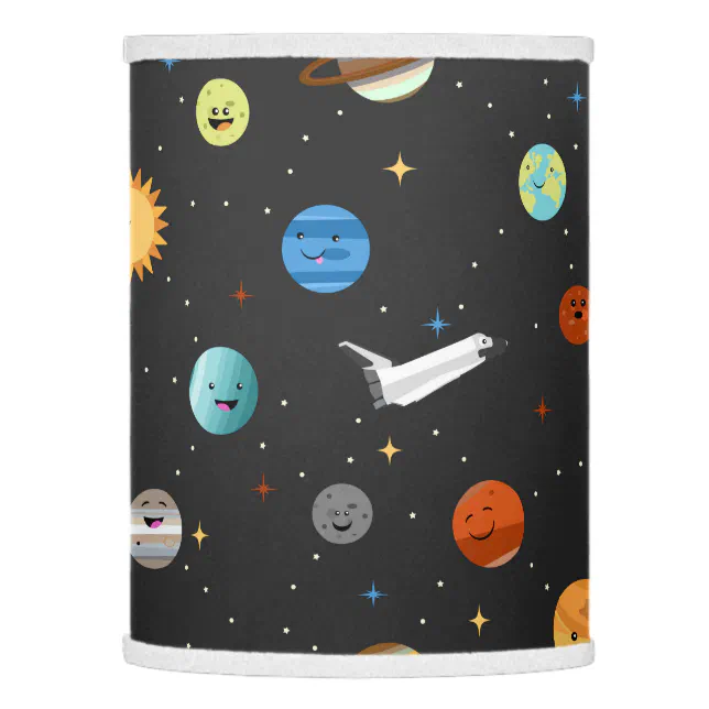 Happy Planets in Outer Space Lamp Shade | Zazzle