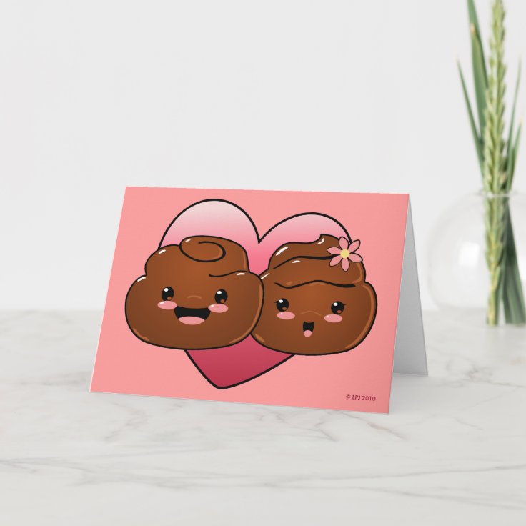 Happy Poo Valentines Greeting Card | Zazzle
