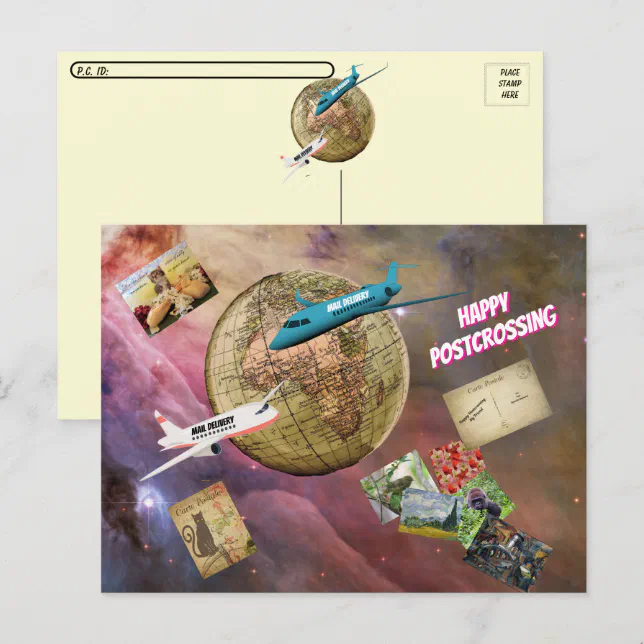 Happy Postcrossing - Mail Around The World Postcard | Zazzle